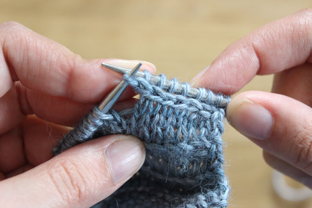 Point de chaînette tricoté