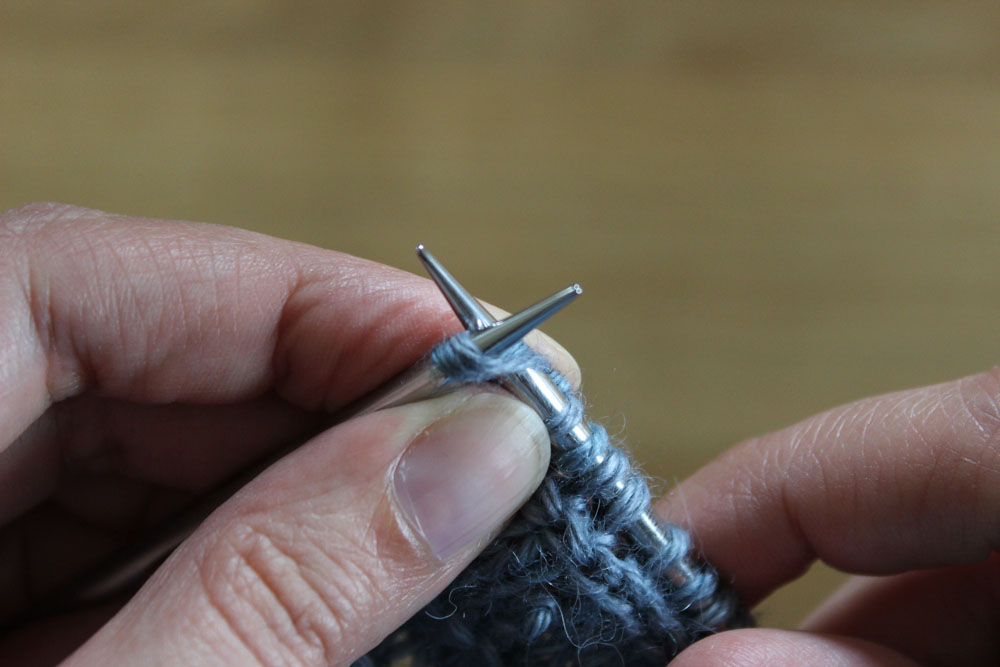 Point de chaînette tricoté