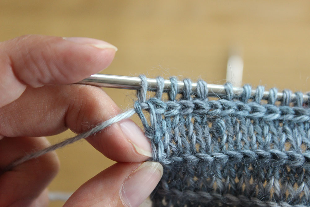 Point de chaînette tricoté