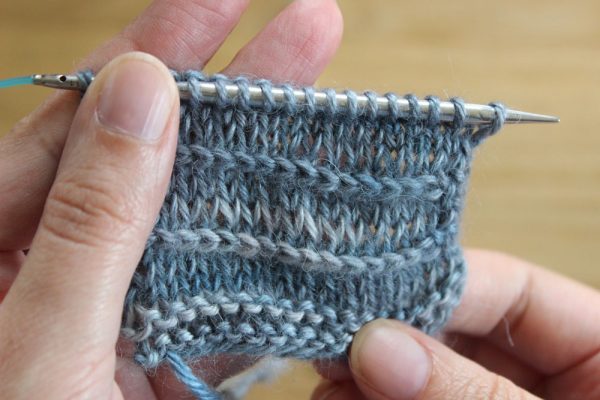 Point de chaînette tricoté