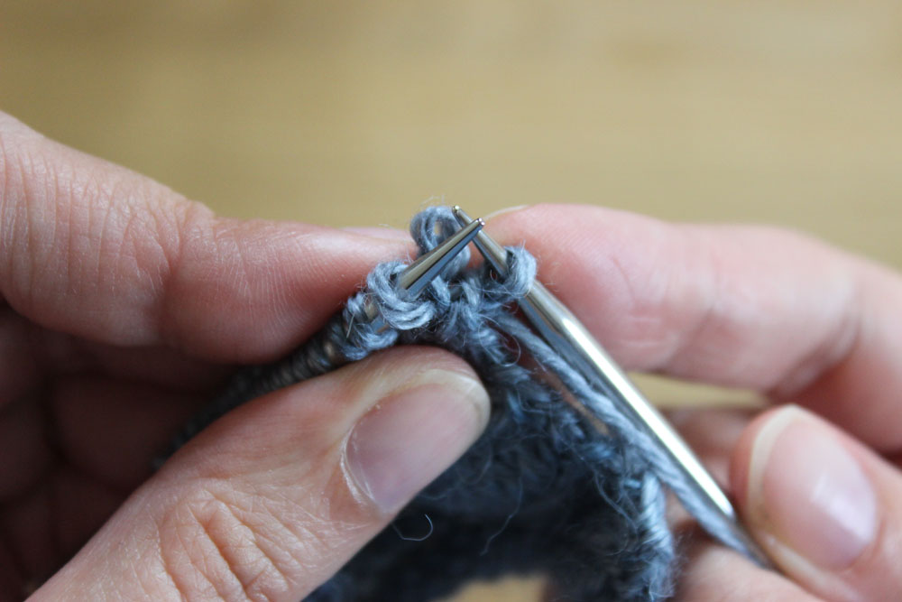 Point de chaînette tricoté