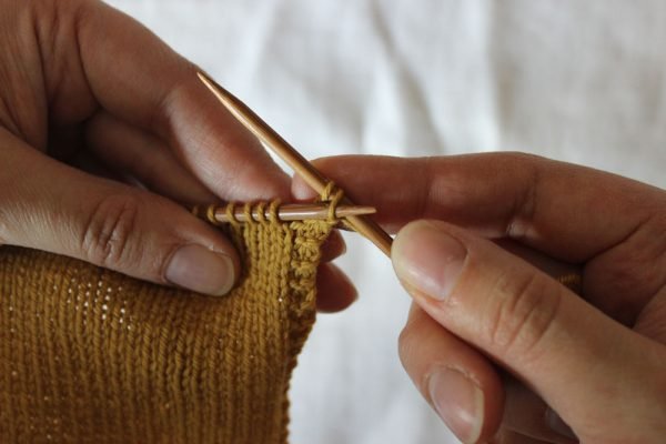 Sloped bind-off
